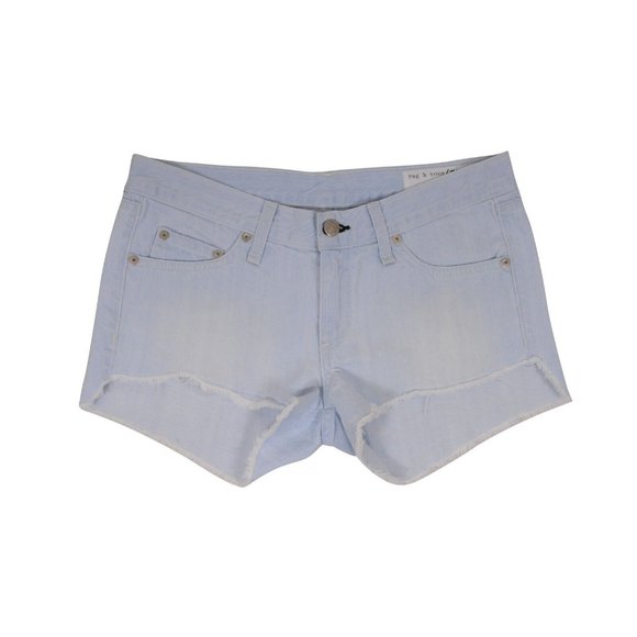 rag & bone | Shorts | Rag Bone Womens Jean Shorts Size 24 Light Blue ...